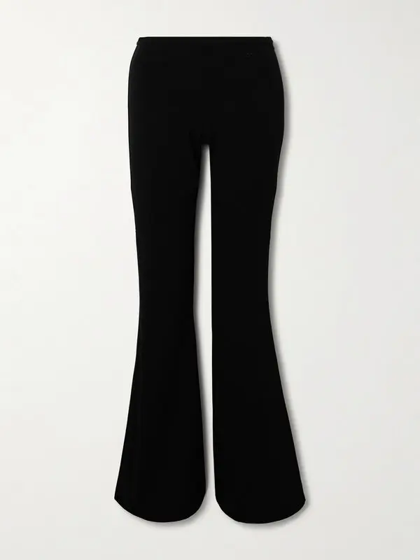 COURREGES Ellipse Zip-detailed Jersey Flared Pants