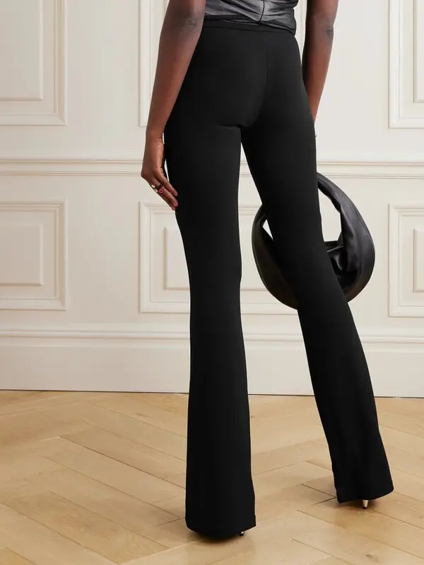 COURREGES Ellipse Zip-detailed Jersey Flared Pants