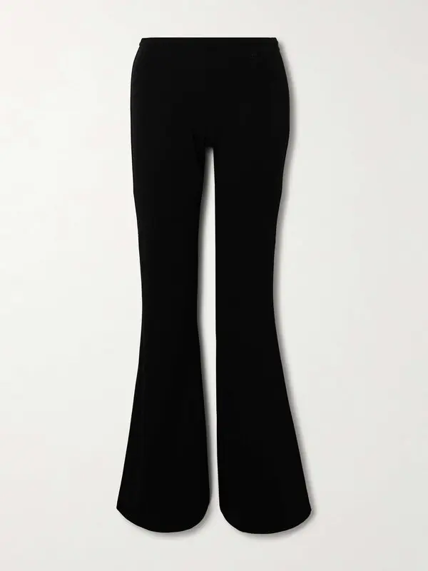 COURREGES Ellipse Zip-detailed Jersey Flared Pants