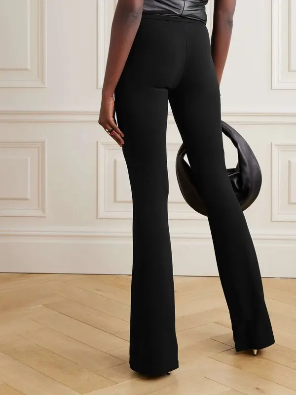 COURREGES Ellipse Zip-detailed Jersey Flared Pants