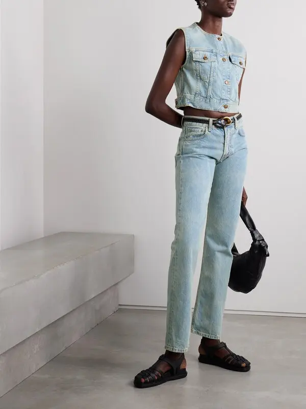 HAIKURE Cleo High-rise Straight-leg Jeans - Blue