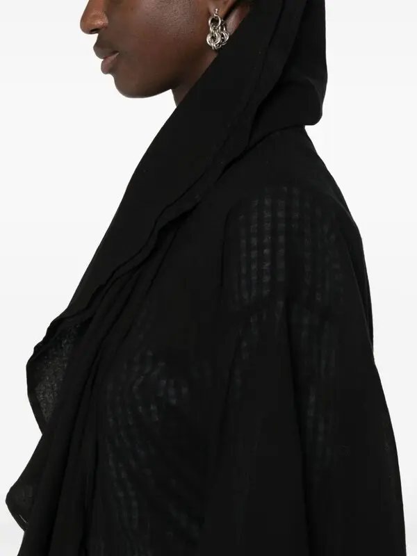 Yohji Yamamoto Textured Draped Coat