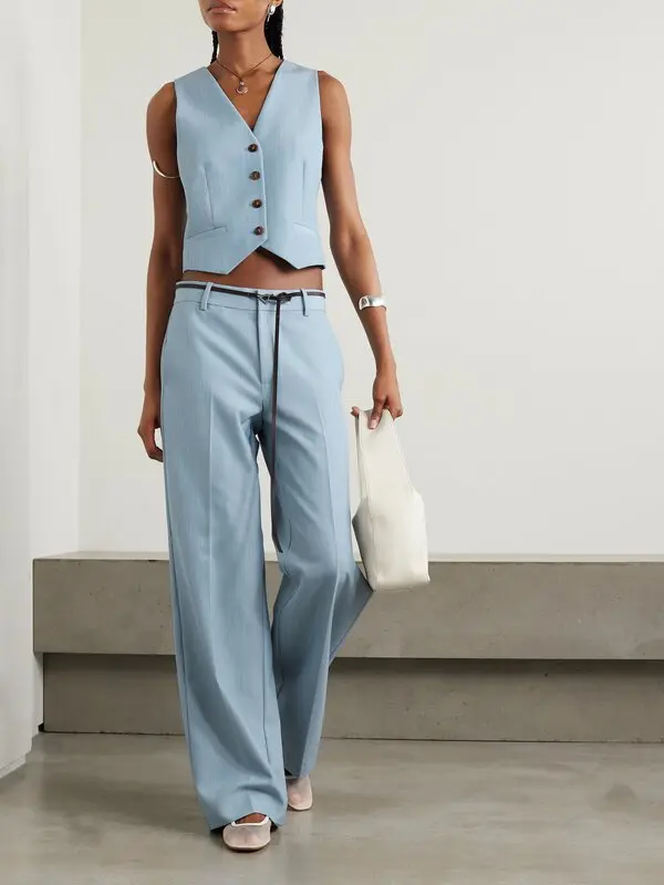 ST. AGNI Carter Recycled-twill Vest