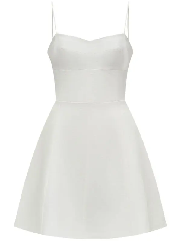 12 STOREEZ Linen-cotton Mini Slip Dress