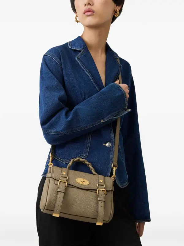 Mulberry Mini Alexa Leather Tote Bag - Green