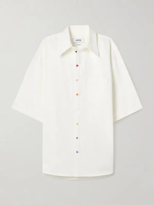 Christopher John Rogers Oversized Cotton-sateen Shirt