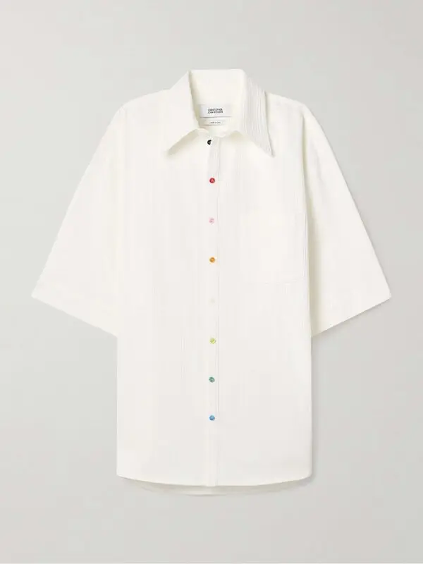 Christopher John Rogers Oversized Cotton-sateen Shirt