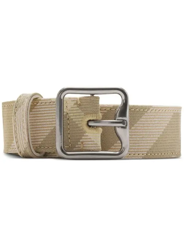 Burberry Stripe Print Belt - Neutrals