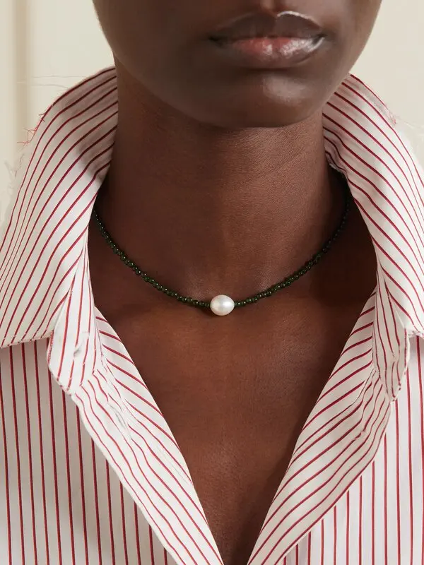 SOPHIE BUHAI Mermaid Jade And Pearl Necklace