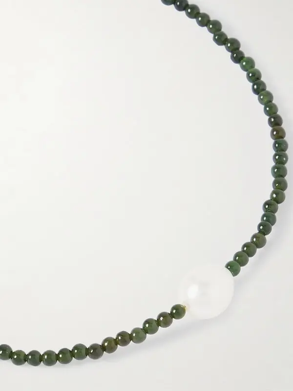 SOPHIE BUHAI Mermaid Jade And Pearl Necklace