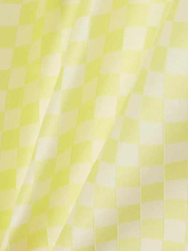 Versace Embellished Checked Mini Dress