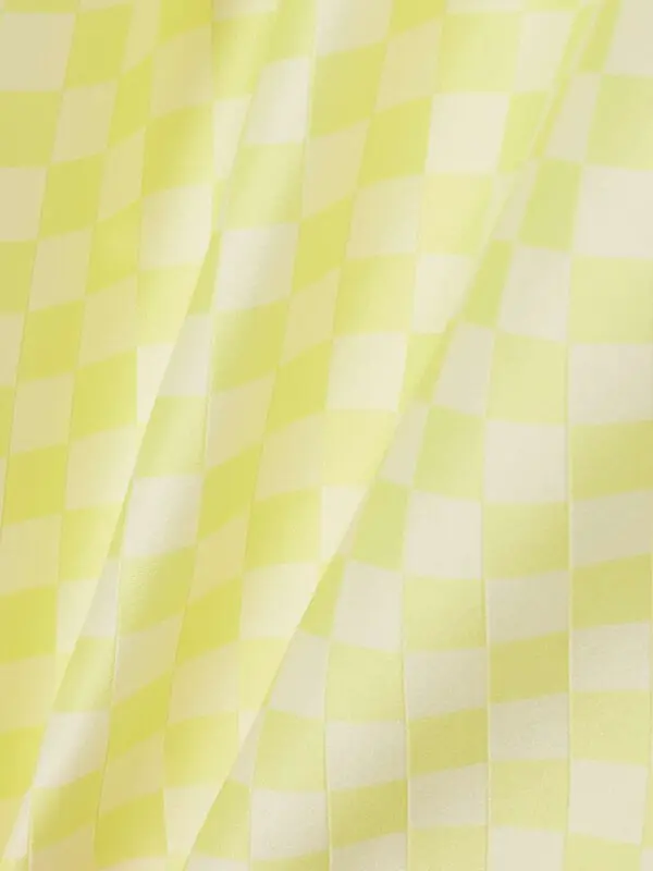 Versace Embellished Checked Mini Dress