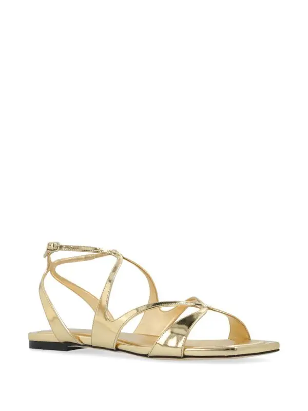 JIMMY CHOO Ayla Strappy Sandals - Gold