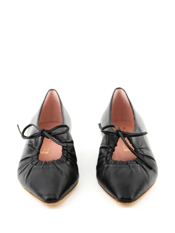 PAUL WARMER Elba Leather Ballerina Shoes