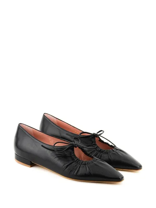 PAUL WARMER Elba Leather Ballerina Shoes