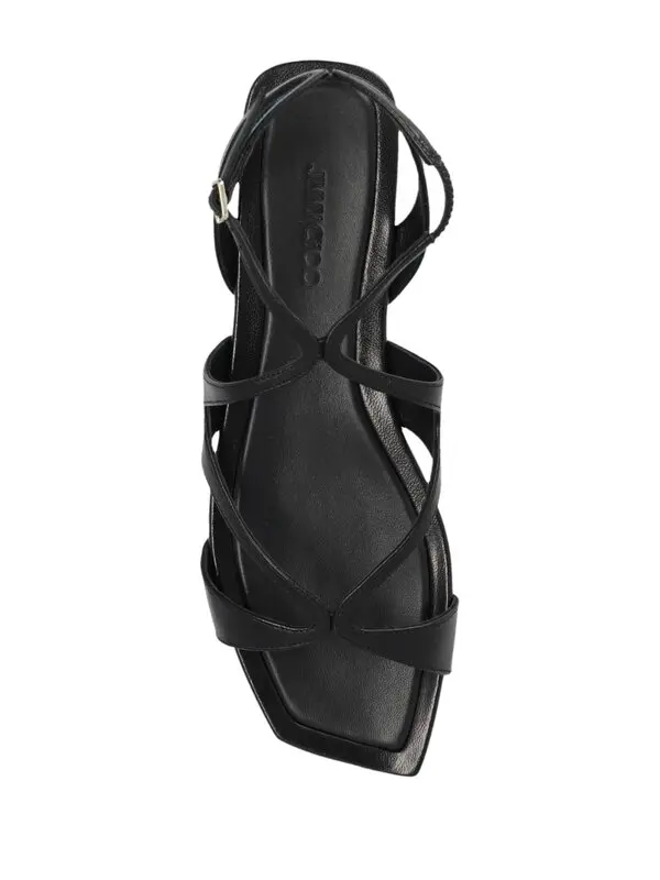JIMMY CHOO Ayla Flat Sandals - Black