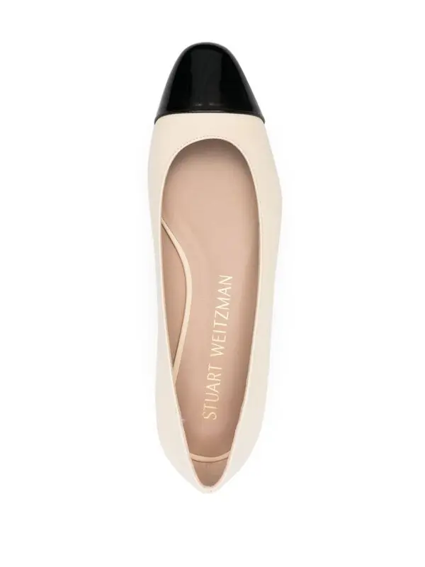 STUART WEITZMAN Pearl Embellished Ballerina Flats