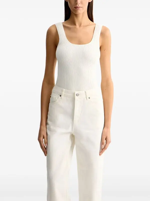 12 STOREEZ Ribbed-knit Tank Top