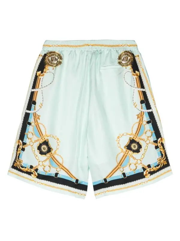 Camilla Sea Charm Silk Bermuda Shorts