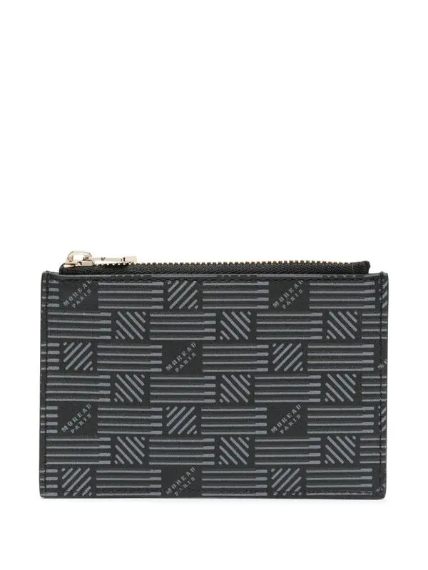 Moreau Logo-stamp Leather Wallet - Black