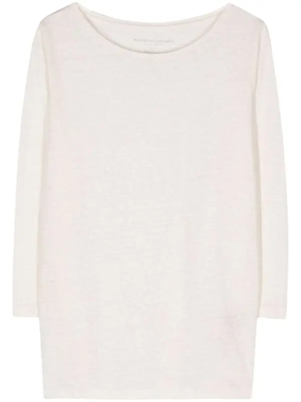 Majestic Filatures Slub-texture T-shirt - Neutrals