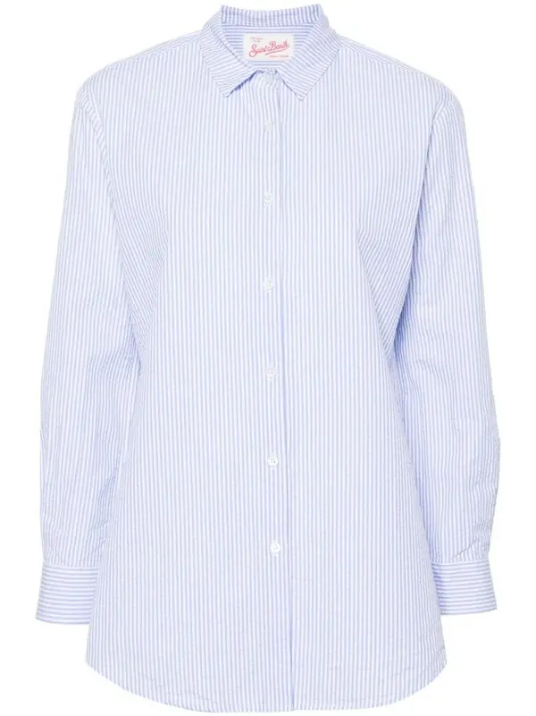 MC2 SAINT BARTH Brigitte Seersucker Shirt