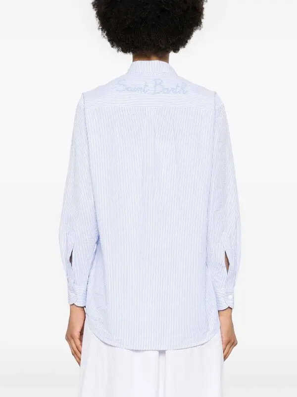 MC2 SAINT BARTH Brigitte Seersucker Shirt