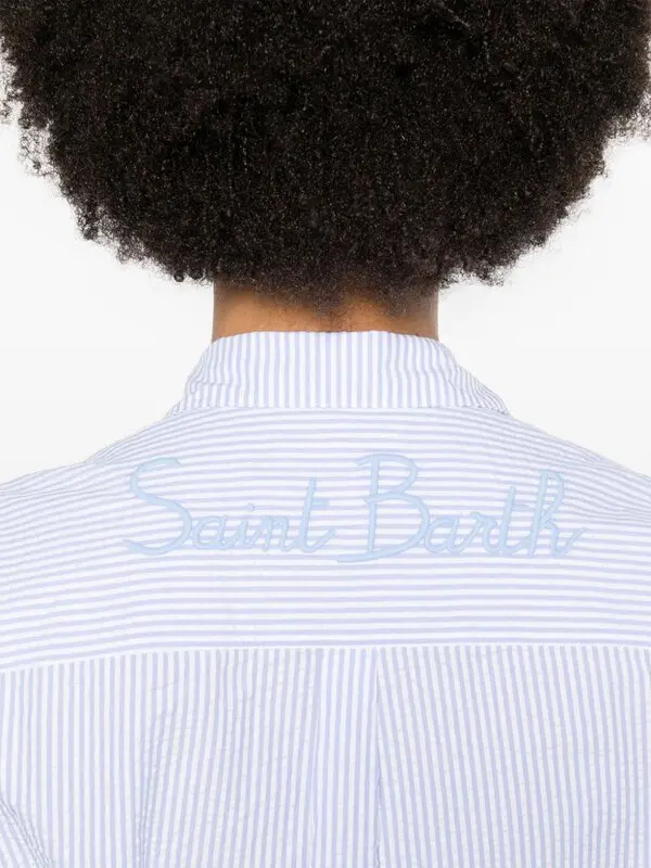 MC2 SAINT BARTH Brigitte Seersucker Shirt