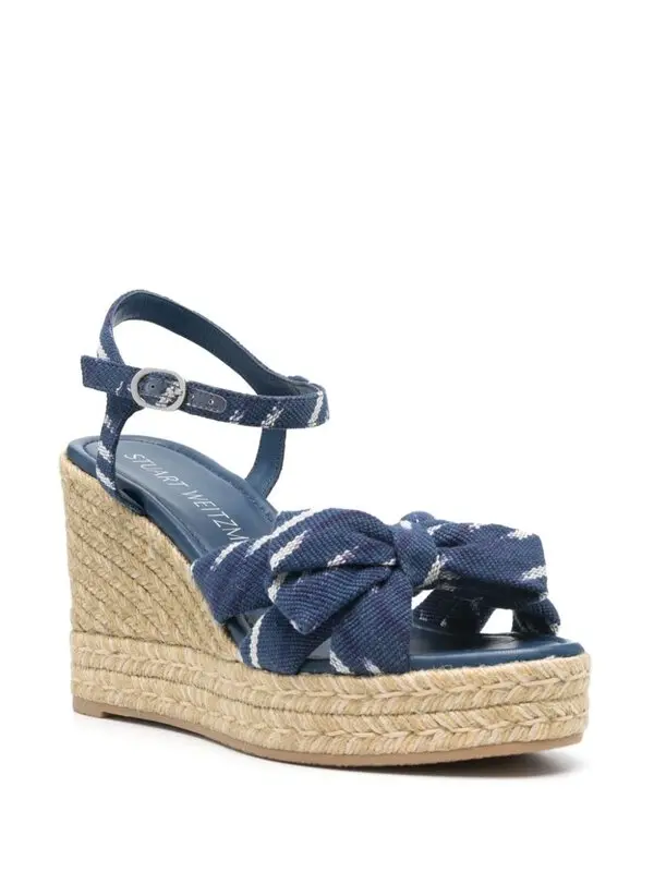STUART WEITZMAN 80mm Sofia Wedge Espadrilles - Blue