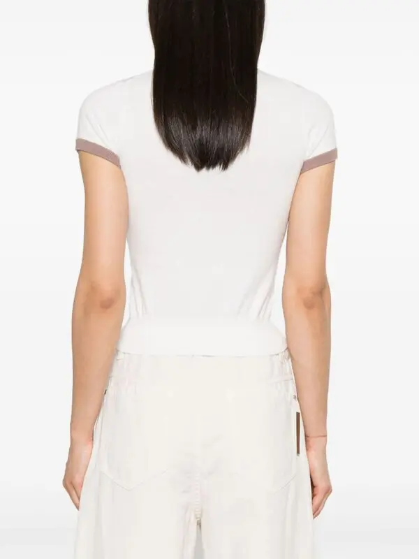 Extreme Cashmere X N°339 Chloe Knitted Top In White - 30% Off