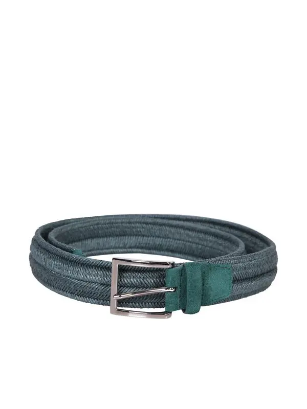ORTIGNI Braided Belt - Green