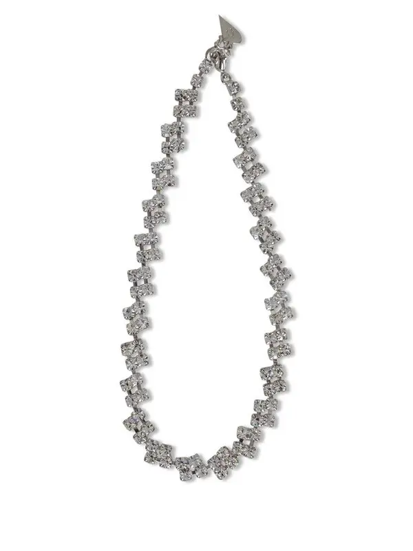 FORTE_FORTE Crystal Embellished Necklace - Grey
