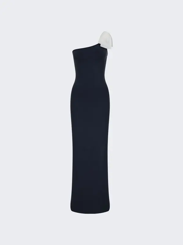 Zeynep Arçay Ribbon Scuba Maxi Dress