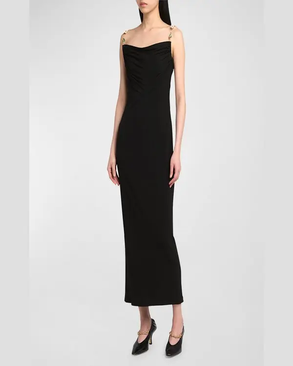 bottega veneta - Bottega Veneta Matte Crepe Jersey Midi Dress