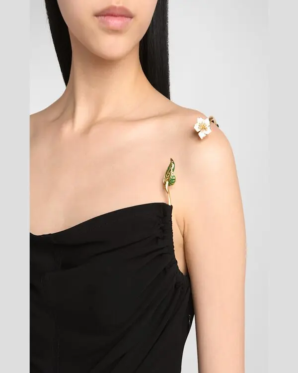 bottega veneta - Bottega Veneta Matte Crepe Jersey Midi Dress