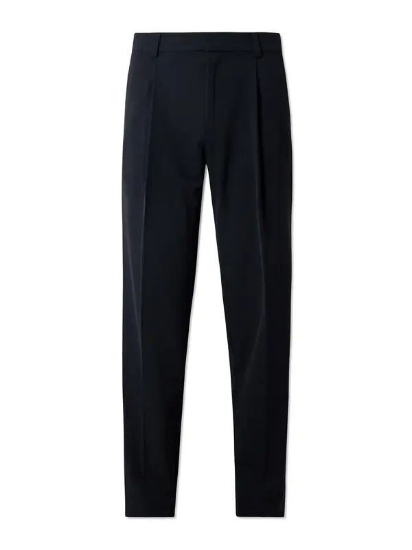 Mr P. G/fore Tapered Pleated Stretch-twill Trousers