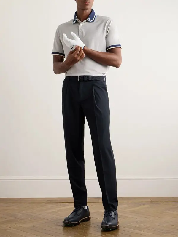 Mr P. G/fore Tapered Pleated Stretch-twill Trousers