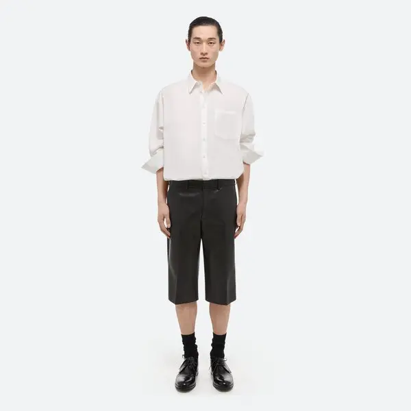 Helmut Lang Leather Car Short