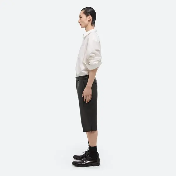 Helmut Lang Leather Car Short