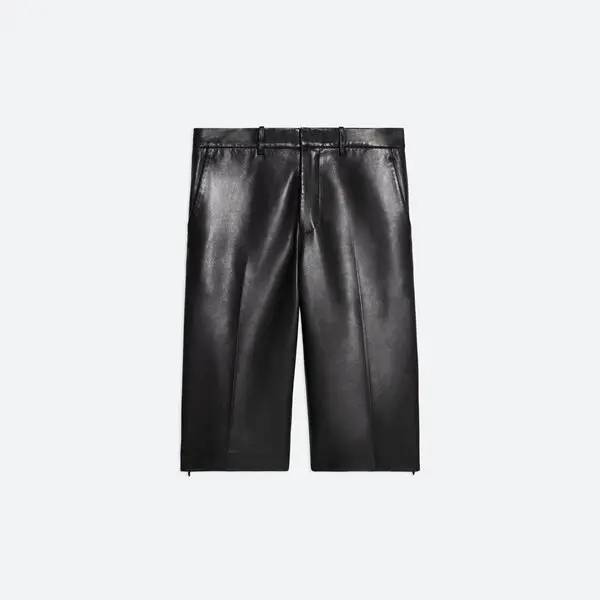 Helmut Lang Leather Car Short