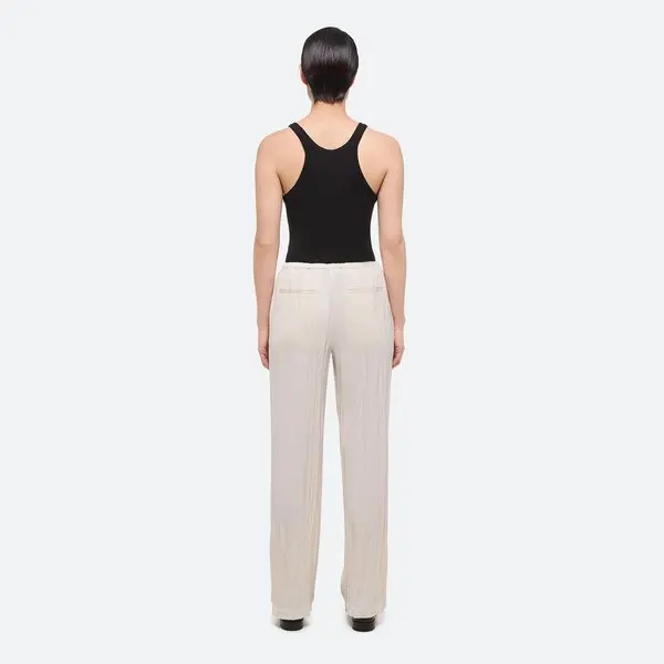 Helmut Lang Crushed Satin Trouser - Ivory