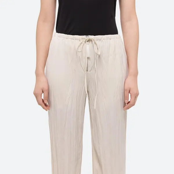 Helmut Lang Crushed Satin Trouser - Ivory
