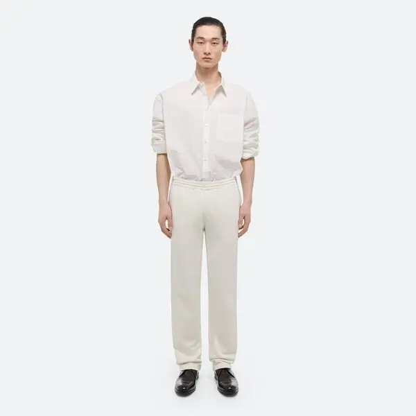 Helmut Lang Cotton Fleece Seatbelt Jogger - Ivory