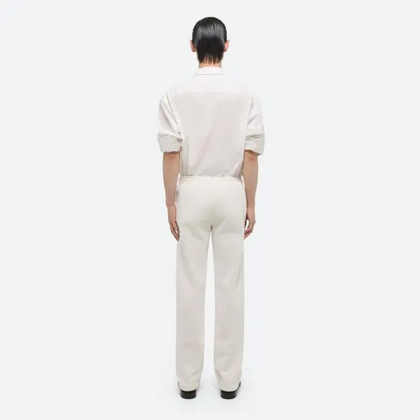 Helmut Lang Cotton Fleece Seatbelt Jogger - Ivory