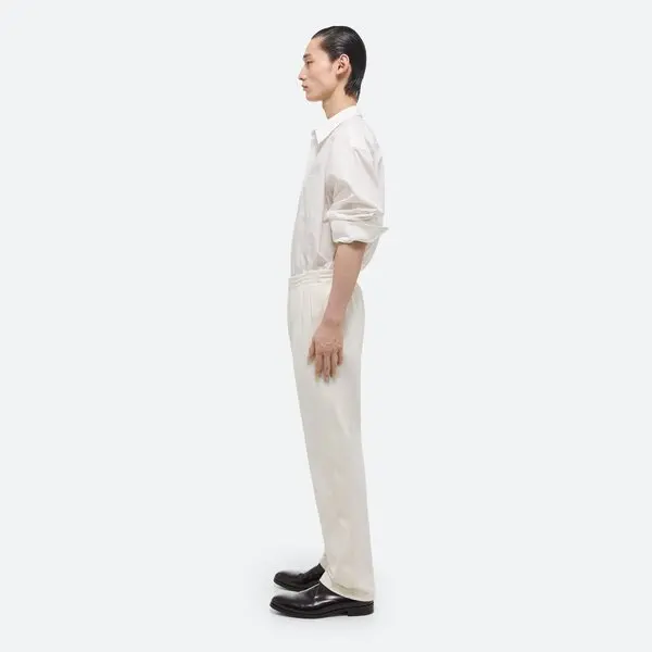 Helmut Lang Cotton Fleece Seatbelt Jogger - Ivory