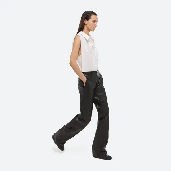 Helmut Lang Nappa Leather Relaxed Carpenter Pants