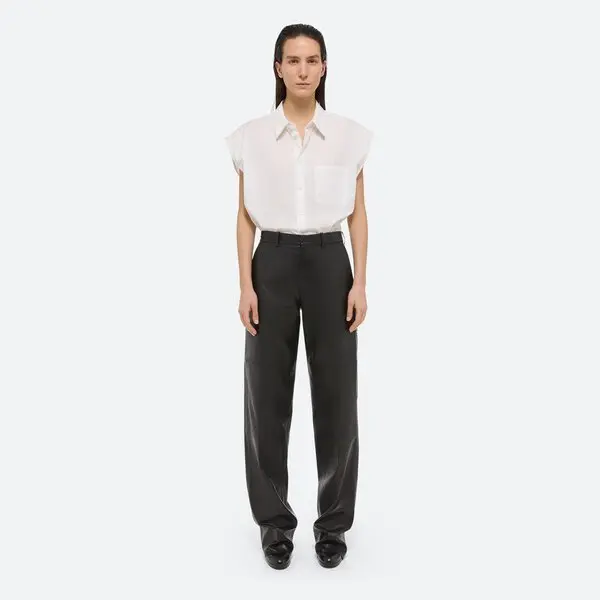 Helmut Lang Nappa Leather Relaxed Carpenter Pants