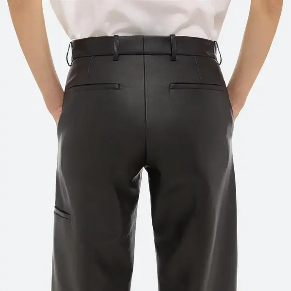 Helmut Lang Nappa Leather Relaxed Carpenter Pants