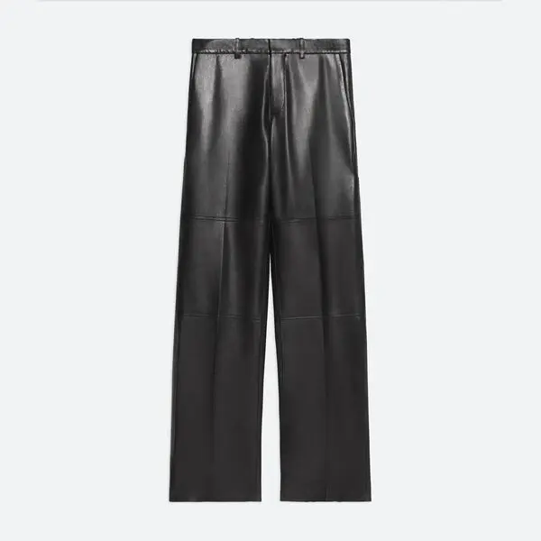 Helmut Lang Nappa Leather Relaxed Carpenter Pants