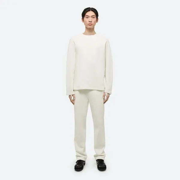 Helmut Lang Cotton Fleece Crewneck Sweatshirt - One-color